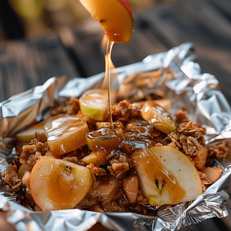 Campfire Apple Crisp in Foil Packets - Grammy Recipes