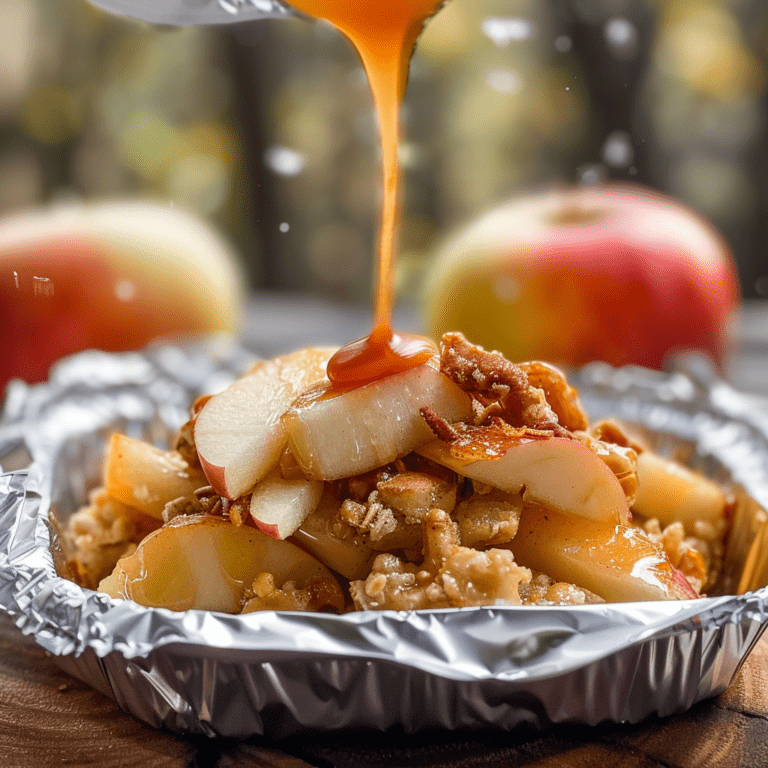 Campfire Apple Crisp in Foil Packets - Grammy Recipes