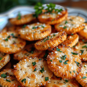 Parmesan Garlic Ritz Bites - Grammy Recipes