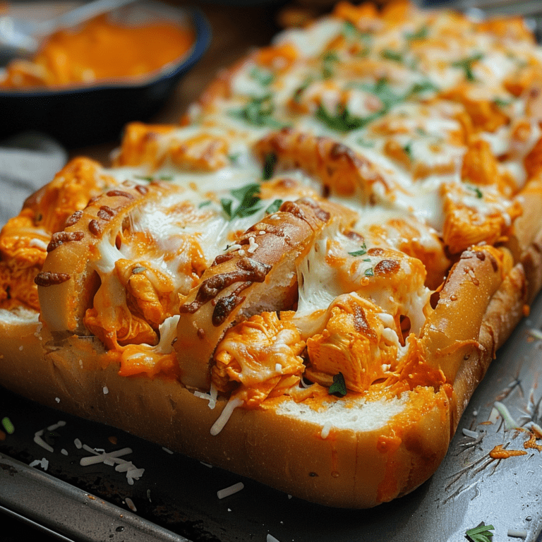 Buffalo Chicken Garbage Bread - Grammy Recipes