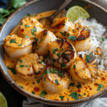 Spicy Coconut Curry Scallops - Grammy Recipes