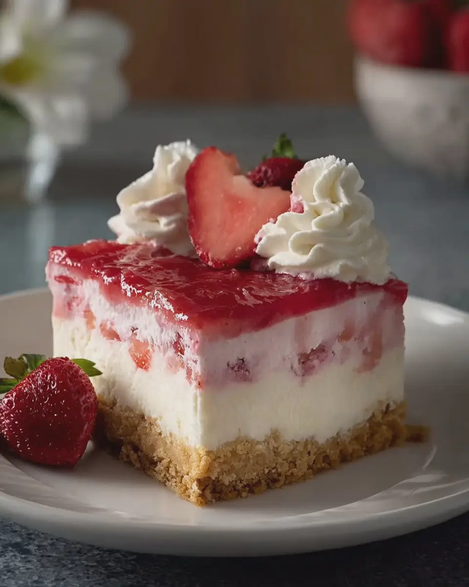 Dreamy Strawberry Cheesecake Heaven