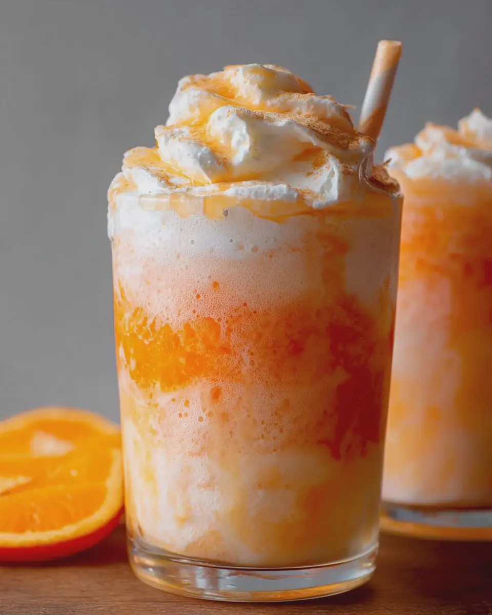 orange creamsicle ice cream floats