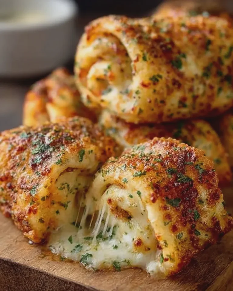 Garlic Parmesan Mozzarella Roll-Ups